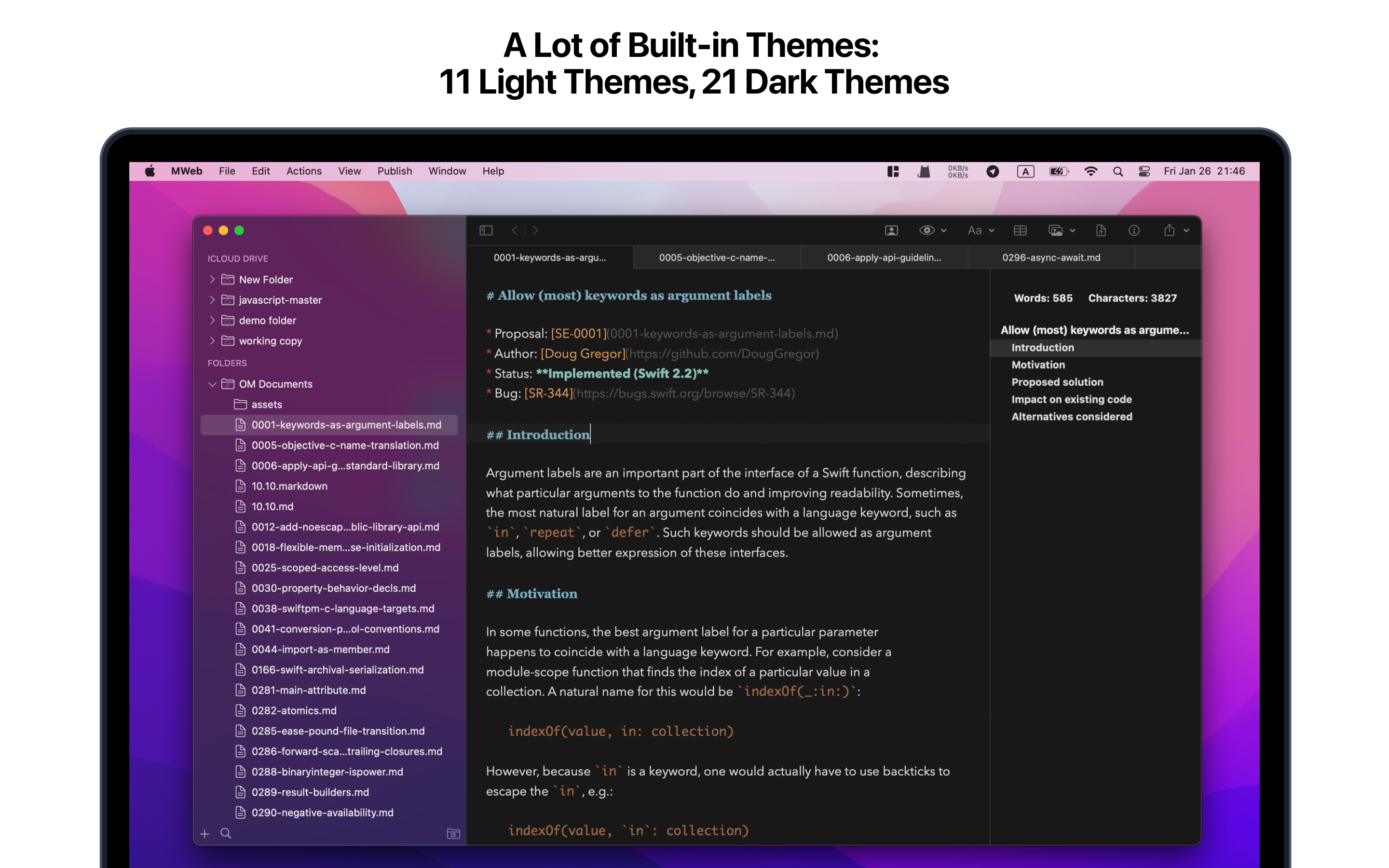 MWeb - Pro Markdown writing, note taking and static blog generator App - MWeb